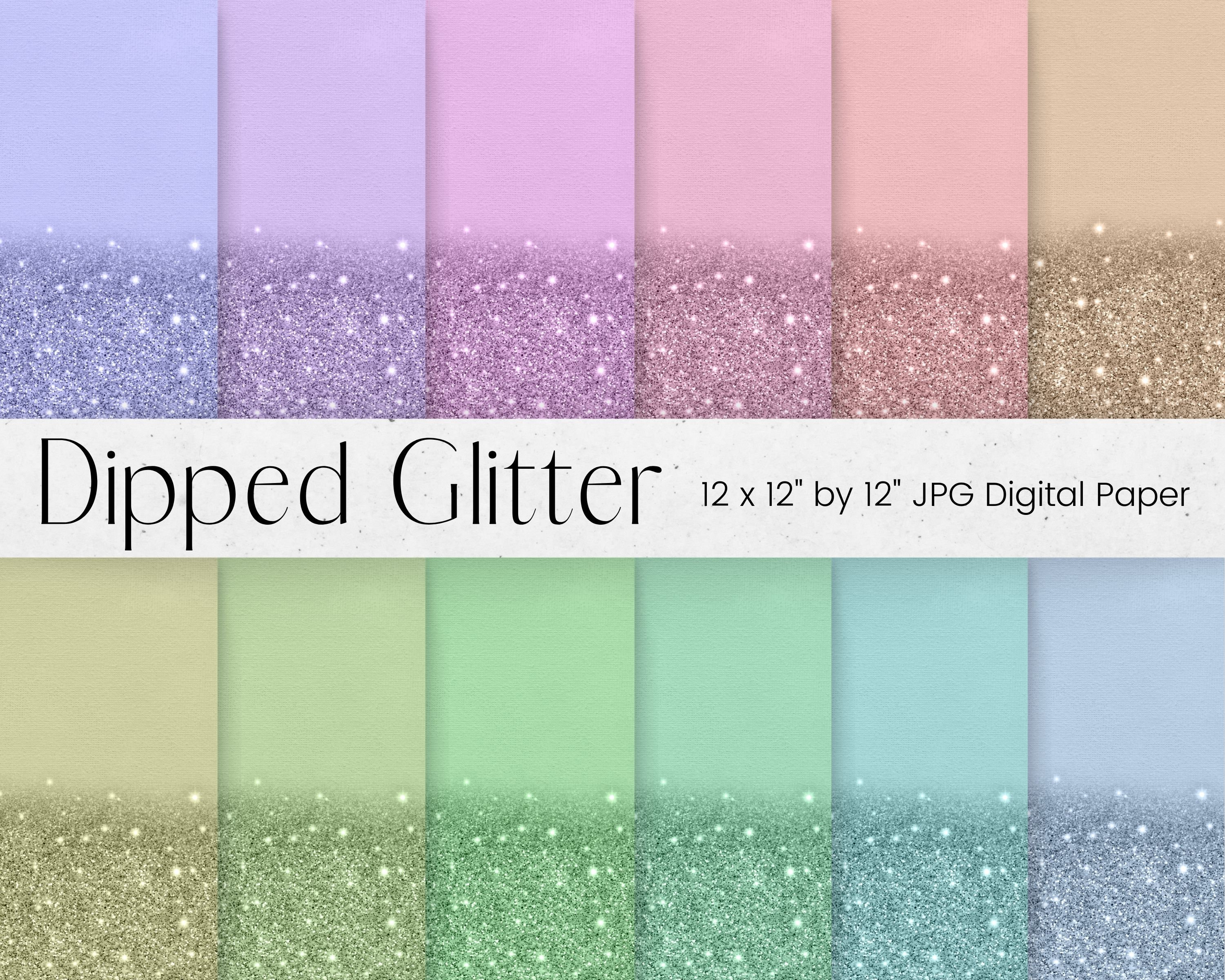 Dipped Glitter Paper Pattern, Pastel Sparkling Texture Scrapbook Paper ...