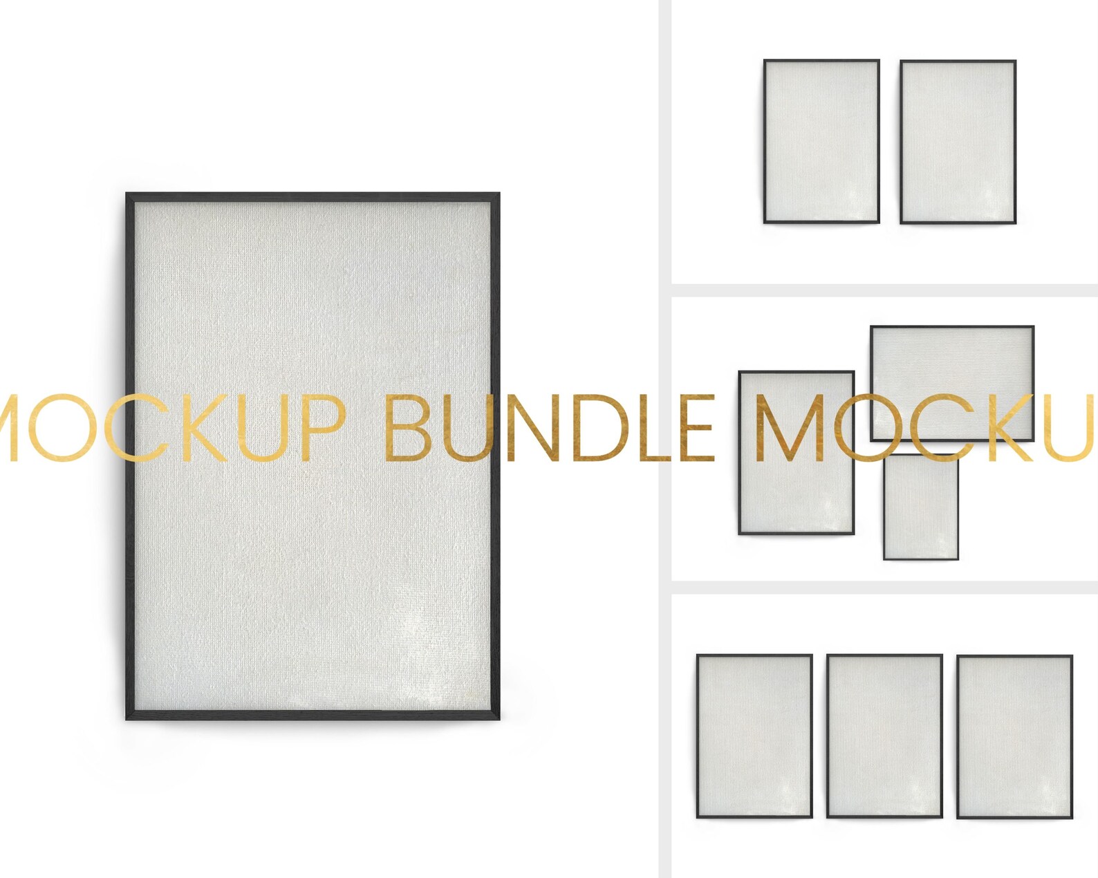 4 Mockup Frames Bundle Digital Instant Download PSD JPG | Etsy