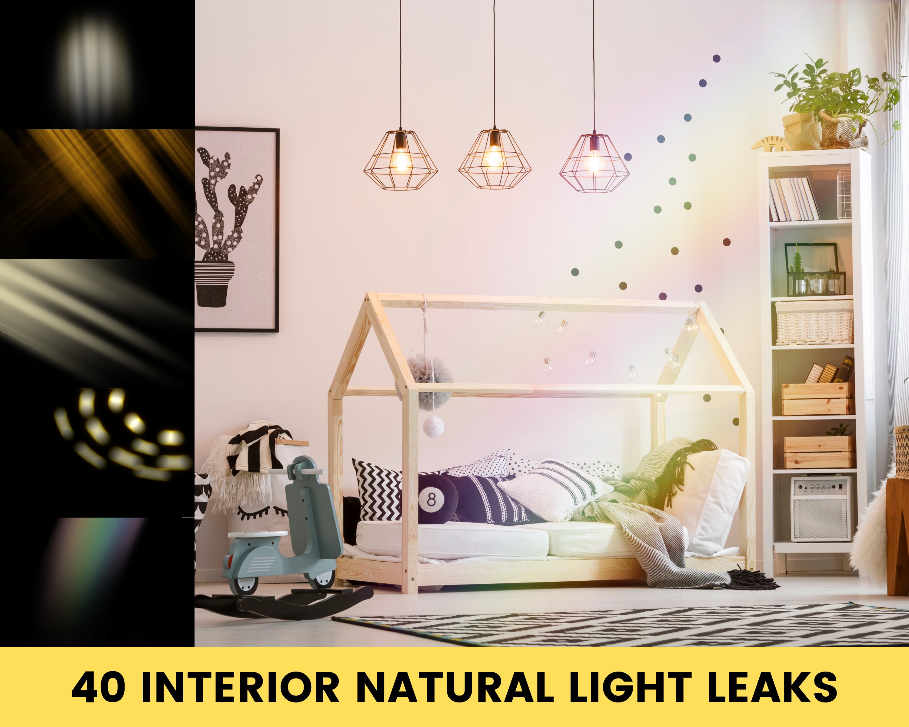 40 Interior Natural Light Sun Rays Overlays Photoshop - Etsy