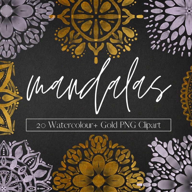 Mandala Clipart - Etsy