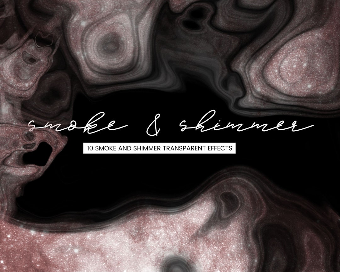 10 Rose Gold Liquid Smoke Effect Borders and Elements, Pink Galaxy ...