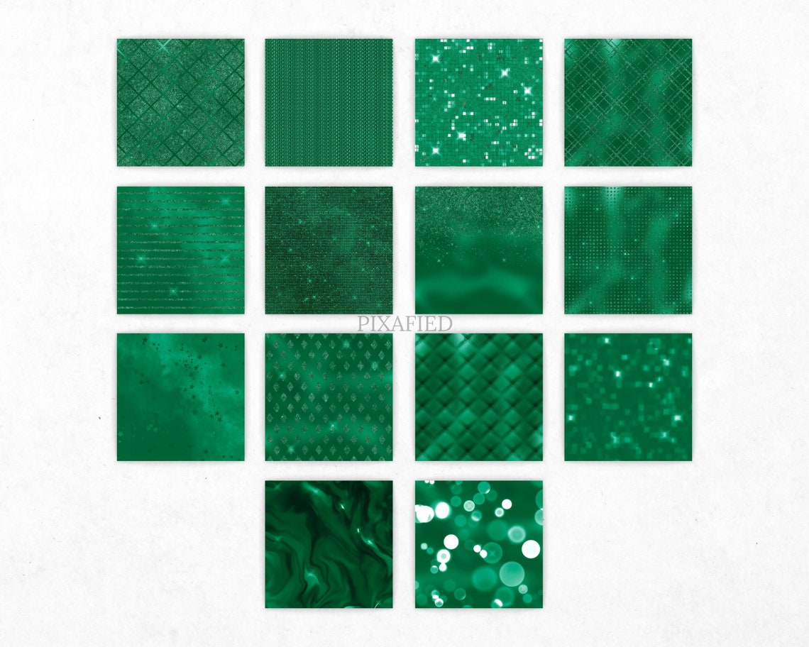 Emerald Green Glam Digital Paper Foil Luxury Textures - Etsy