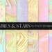 Gold Swirling Rainbow Digital Paper, Gold Foil Agate Pattern, Gold ...