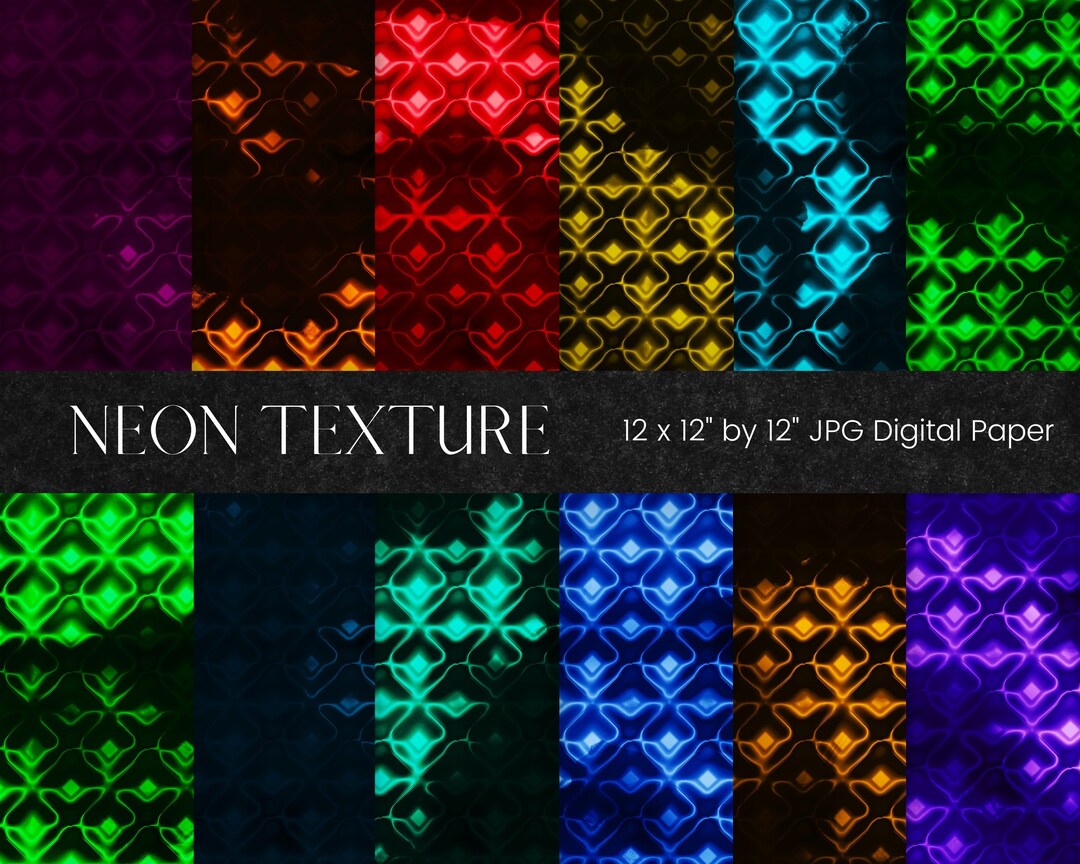 Glowing Neon Tufted Digital Paper, Pink Glowing Metal Tufted Background ...