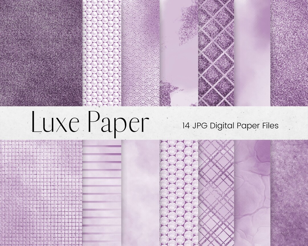 Purple Luxury Pattern Digital Paper, Diamond and Pearl Pattern, Glitter ...