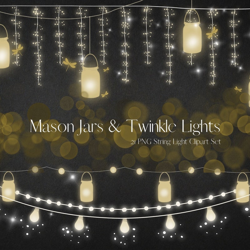 Fairy Lights Clipart - Etsy