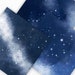 Starry Night Digital Paper, Blue Watercolour Texture, Night Sky Texture ...