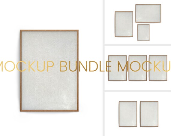 4 Mockup Frames Bundle Digital Instant Download PSD JPG | Etsy