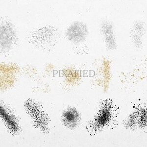 Blue Watercolor Brush Stroke Clip Art, PNG Gold Glitter Splatter ...