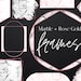Rose Gold Marble Frame Clipart, Circle Square Logo Frames, Marble Shape ...