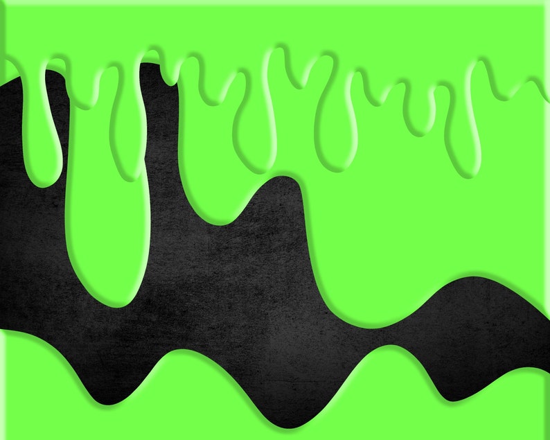 Green Slime Borders Clipart Dripping Slime Border Overlays - Etsy Canada