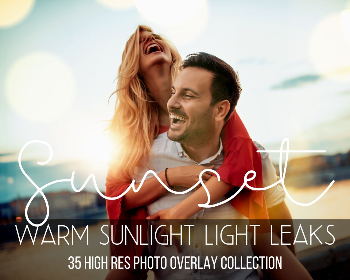 35 Sunset Warm Rays Light Beams Overlays Photoshop Overlays - Etsy