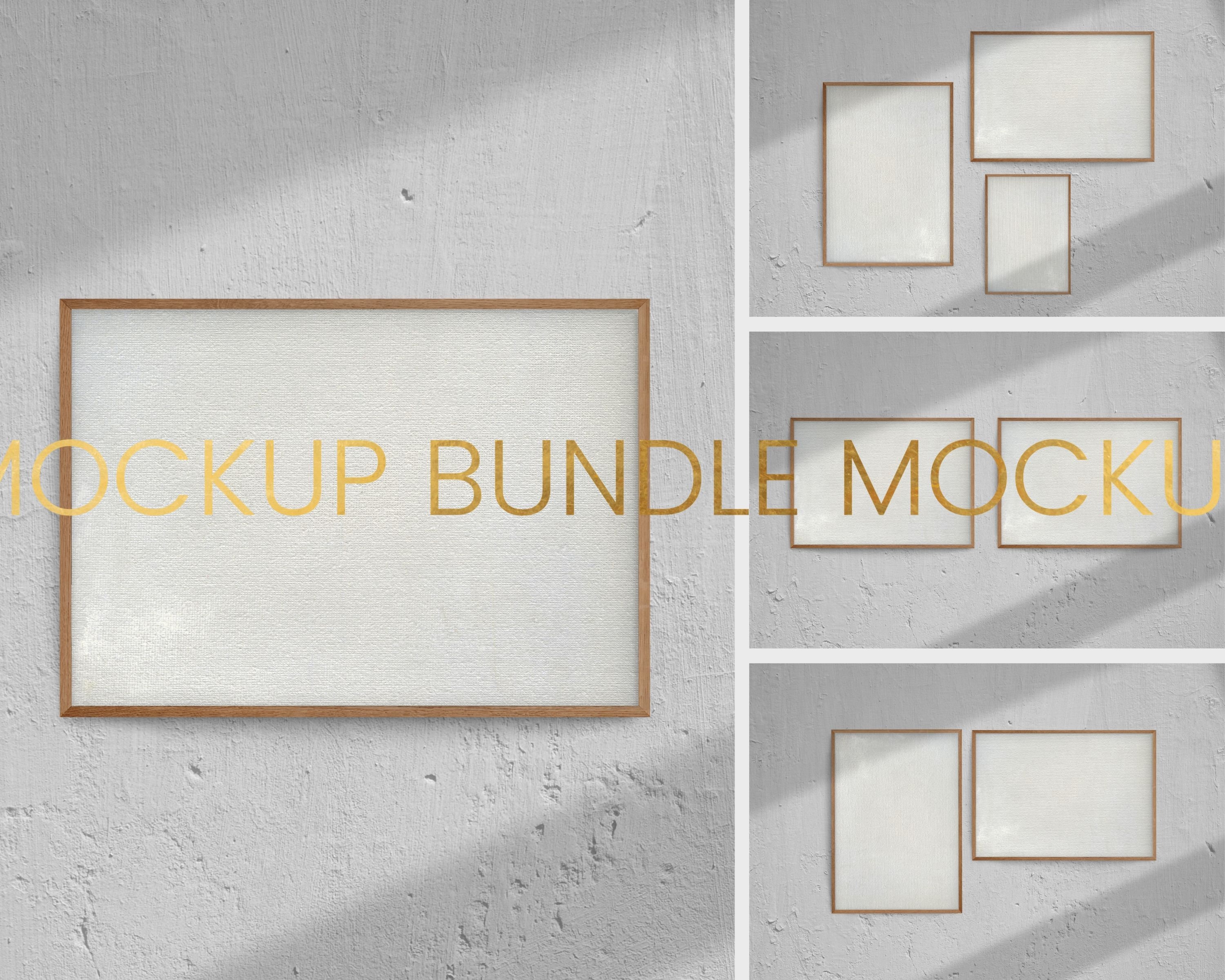 4 Mockup Frames Bundle Digital Instant Download PSD JPG | Etsy