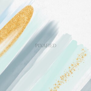 Dusty Blue Watercolor Brush Stroke Clip Art, Transparent PNG Texture ...