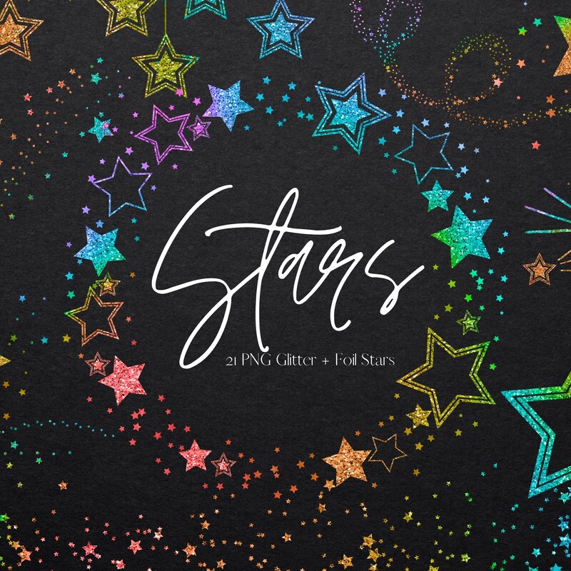 Stars Clipart - Etsy