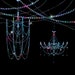 Blue Glitter Chandelier and String Lights Clipart, Hanging Chandelier ...
