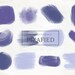 Purple Watercolor Paint Brushstroke Clipart, Gold Glitter Stars, Silver ...
