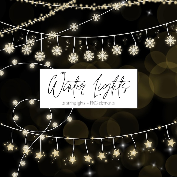 Fairy Lights Clipart - Etsy