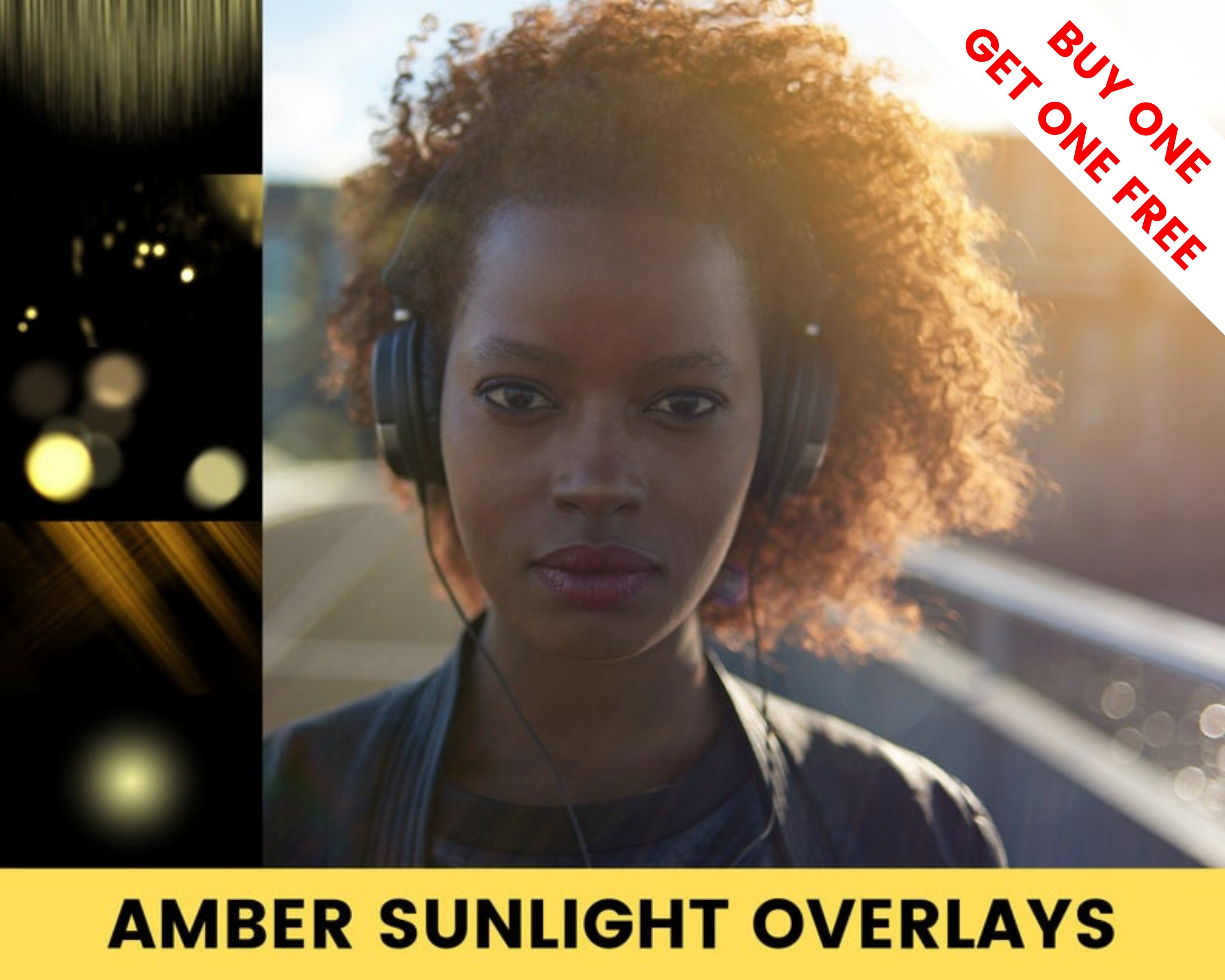35 Amber Yellow Sunlight Overlays Photoshop Overlays Light - Etsy Australia