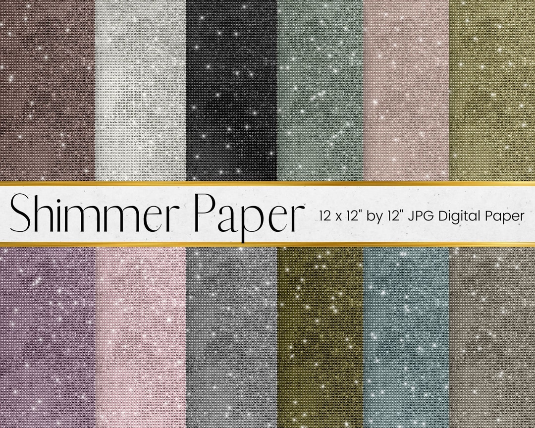 Shimmer Digital Paper, Beige, Pink, Blue Sparkling Sequin Pattern ...