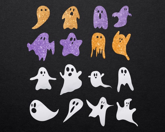 Purple Glitter Ghost