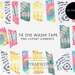 20 Tie Dye Washi Tape Clipart Rainbow Retro Digital Washi | Etsy