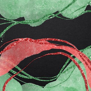 Christmas Sparkling Borders Clipart, Glowing Red, Green, Glitter Border ...