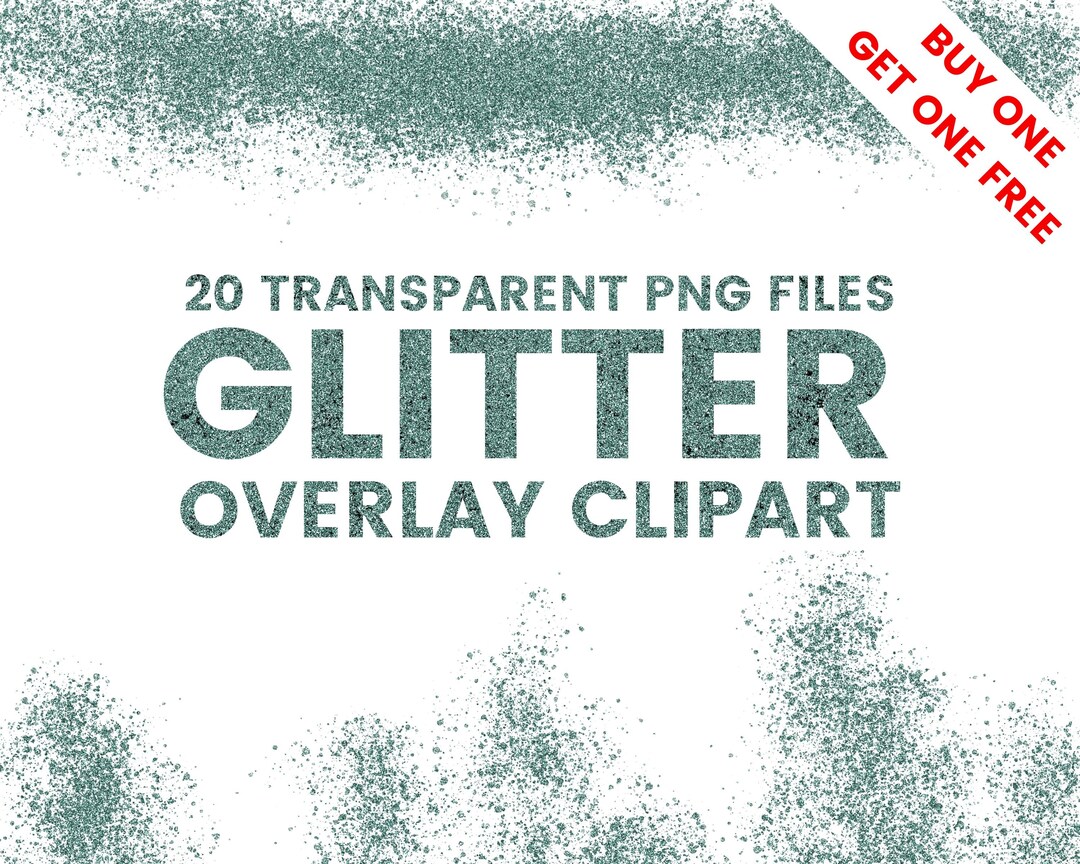 Aqua Sea Mermaid Clipart Pixie Dust Glitter Overlay, Glitter Commercial ...