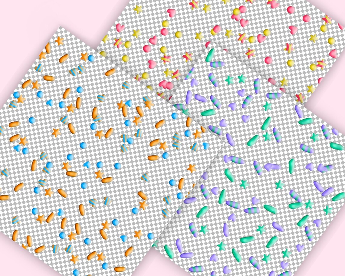 Rainbow Cake Sprinkle Overlays PNG Donut Sprinkle Clipart - Etsy Australia