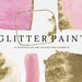 Pink Paint and Gold Glitter Brush Strokes, Bright Pink Paint Clip Art ...