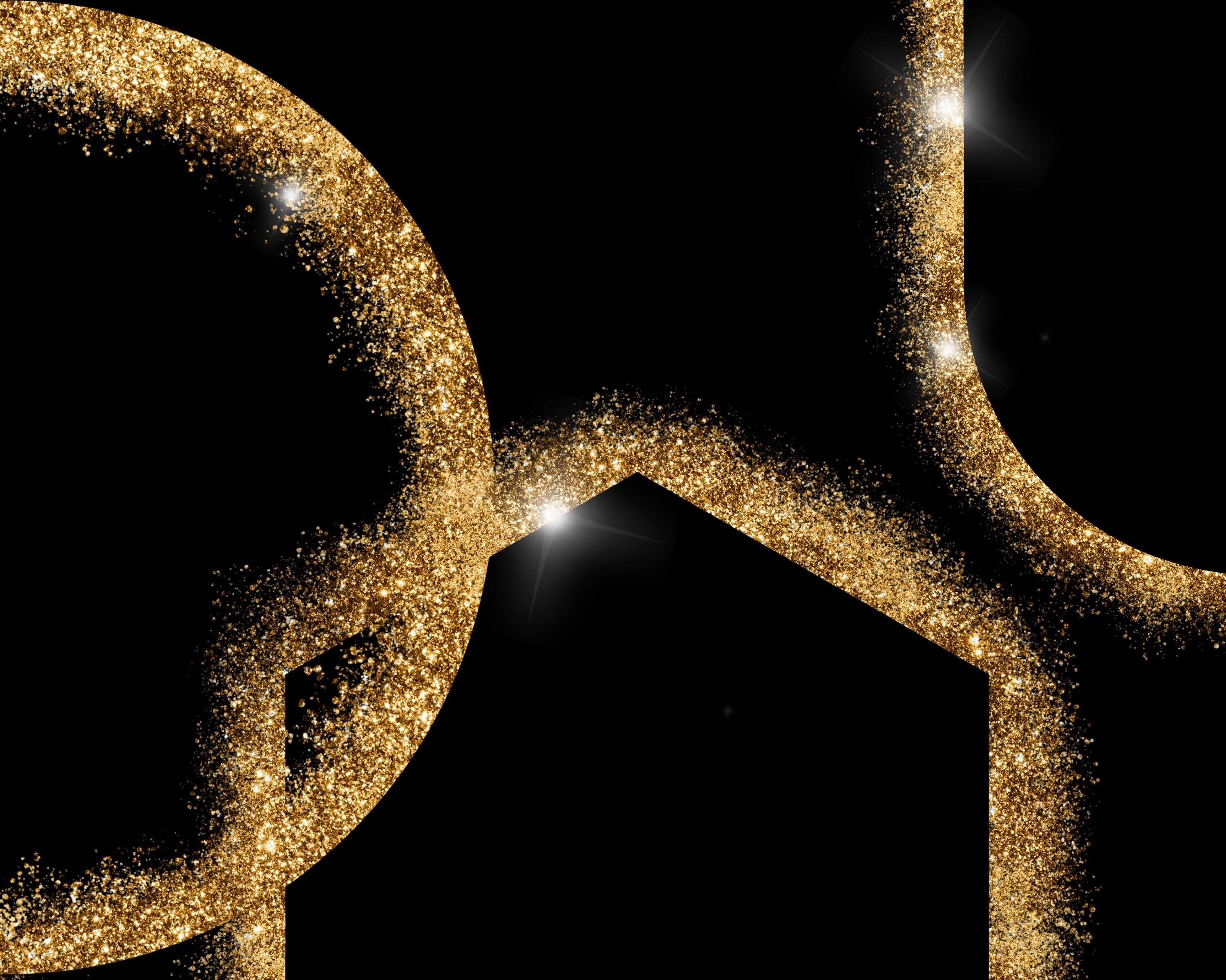 Gold Glitter Frame Clipart Set Glitter Border Elements - Etsy