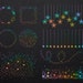 21 Rainbow Glitter Stars Clipart Set, Rainbow Glitter Star Frames and ...