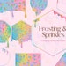 Dripping Frosting Frames With Sprinkles Clipart, Square, Circle Dipping ...