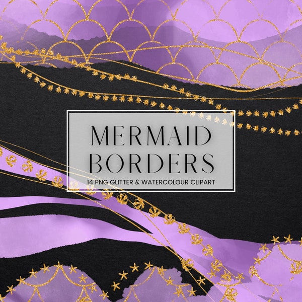 Gold Mermaid Art - Etsy