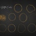 20 Rainbow Glitter Paint Clipart Gold Glitter Circle Frames - Etsy