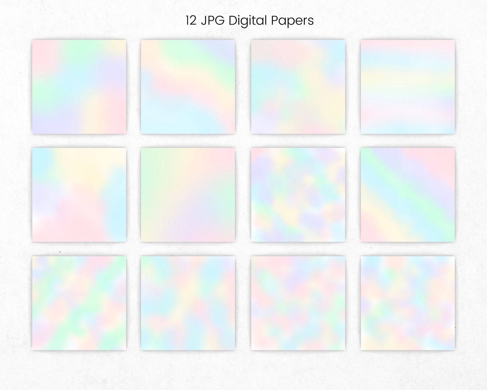 Soft Rainbow Digital Paper Pastel Texture Colourful Rainbow - Etsy