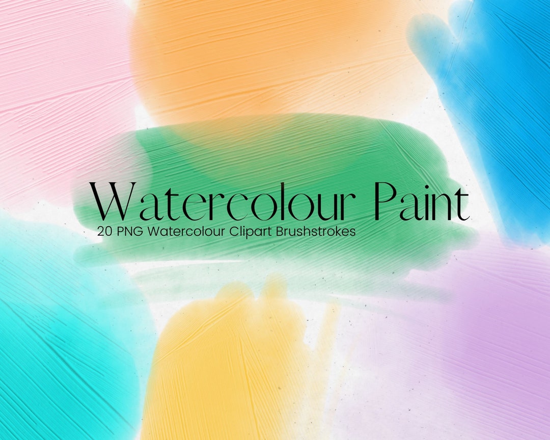 Translucent Watercolour Brushstrokes Clipart, Transparent Paint Brush ...
