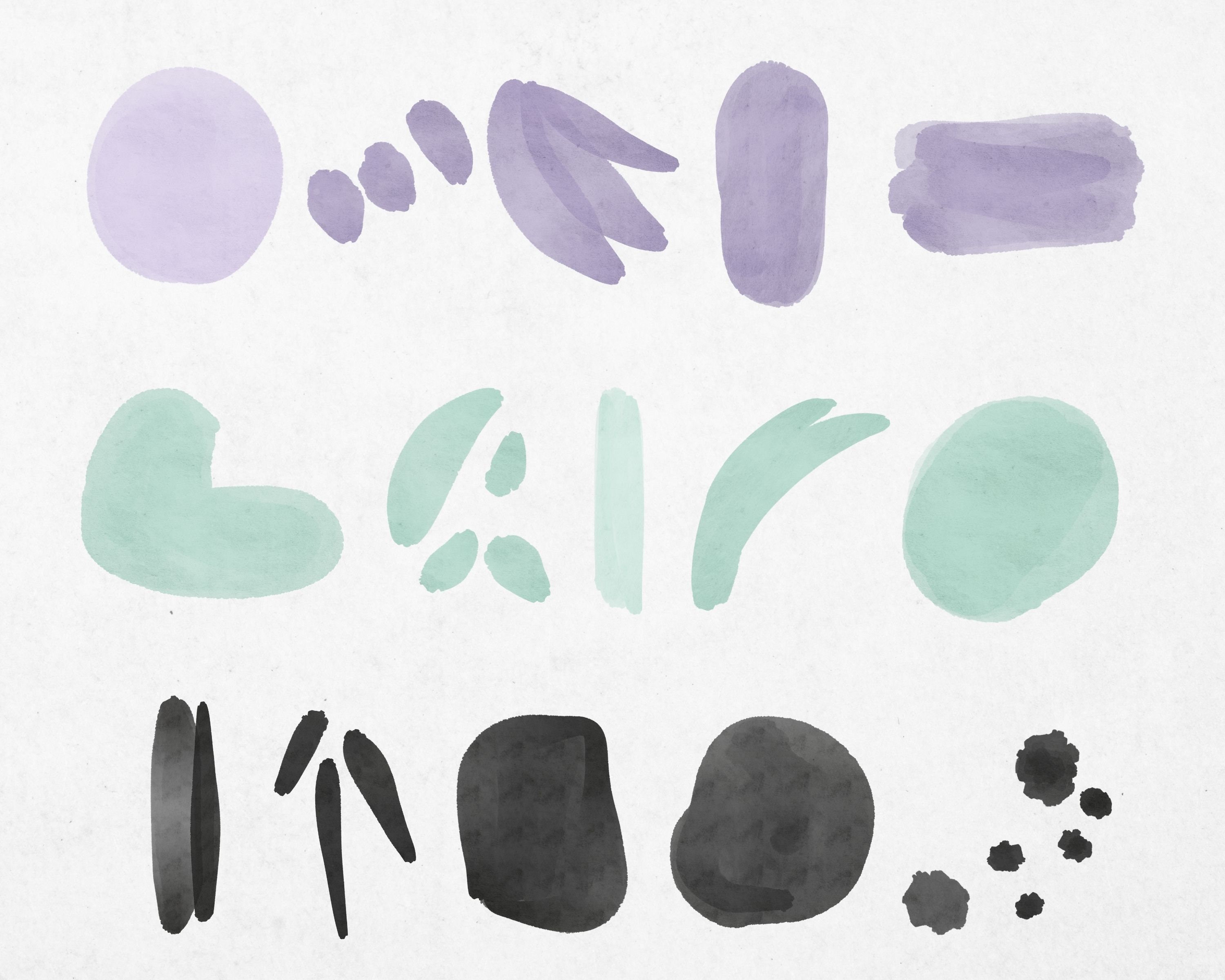 Modern Abstract Shapes Clipart, PNG Purple, Green, Gold Glitter Shape ...