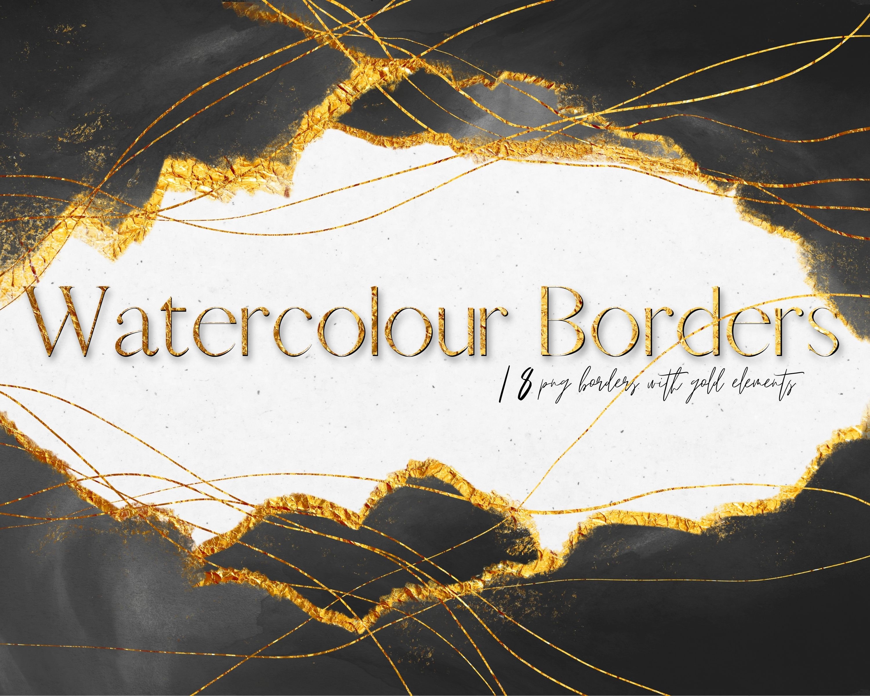 Black And Gold Page Borders