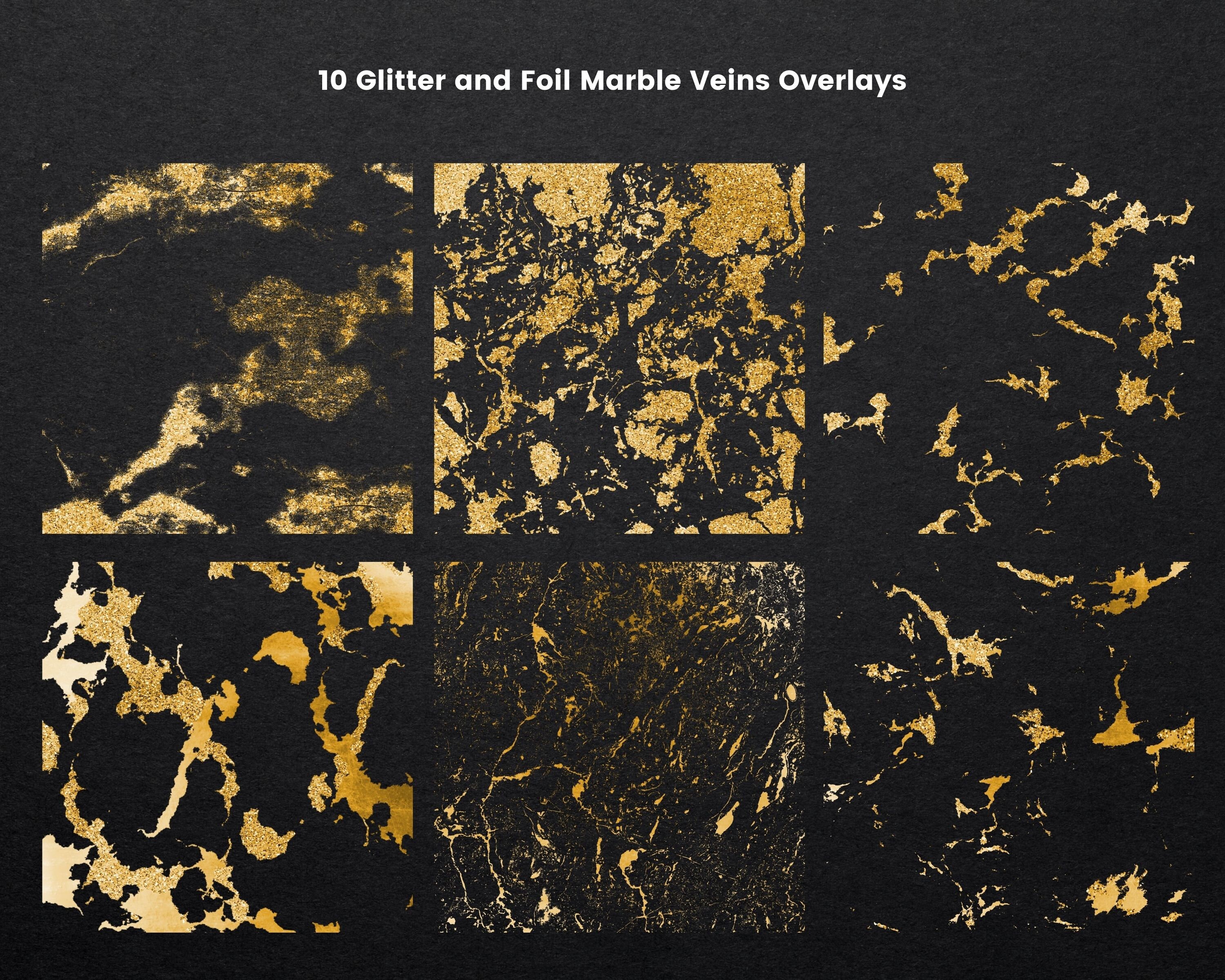 Gold Marble Veins Overlays Glitter and Foil Marble - Etsy Australia
