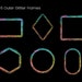 Rainbow Glitter Frame Clipart Set, Glitter Border Elements, Rainbow ...