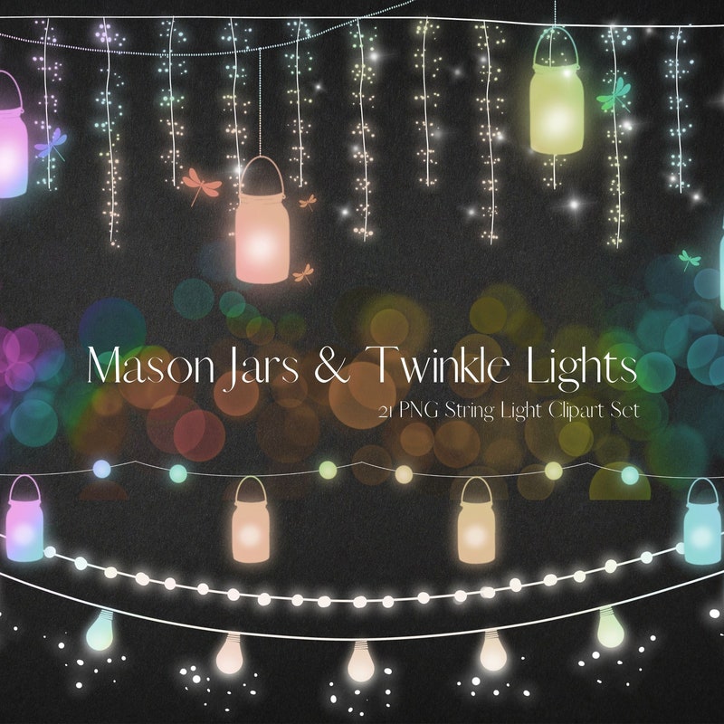 Rainbow in Jar Light - Etsy