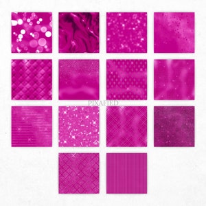 Hot Pink Glam Digital Paper, Foil Luxury Textures, Glitter Background ...