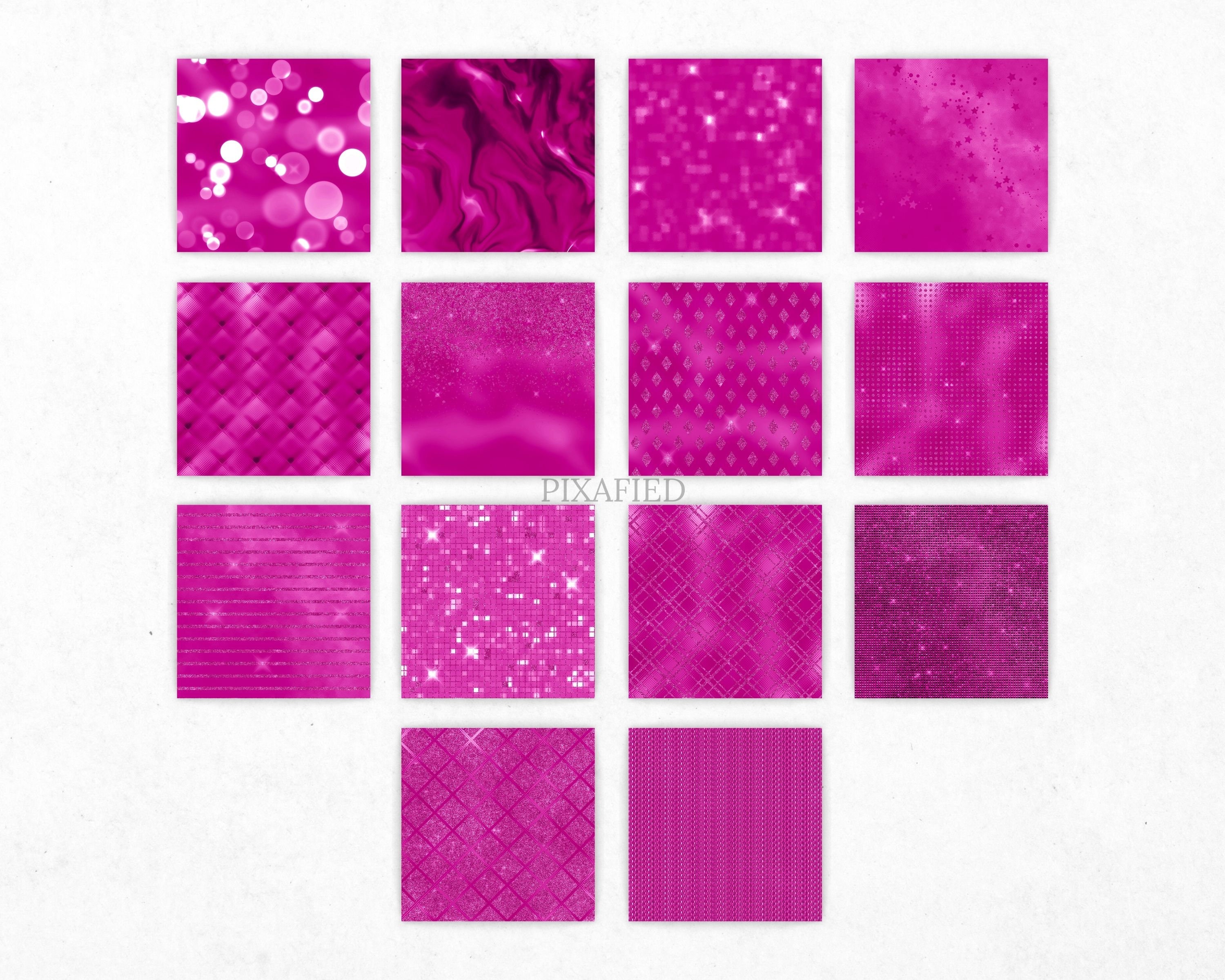 Hot Pink Glam Digital Paper, Foil Luxury Textures, Glitter Background ...