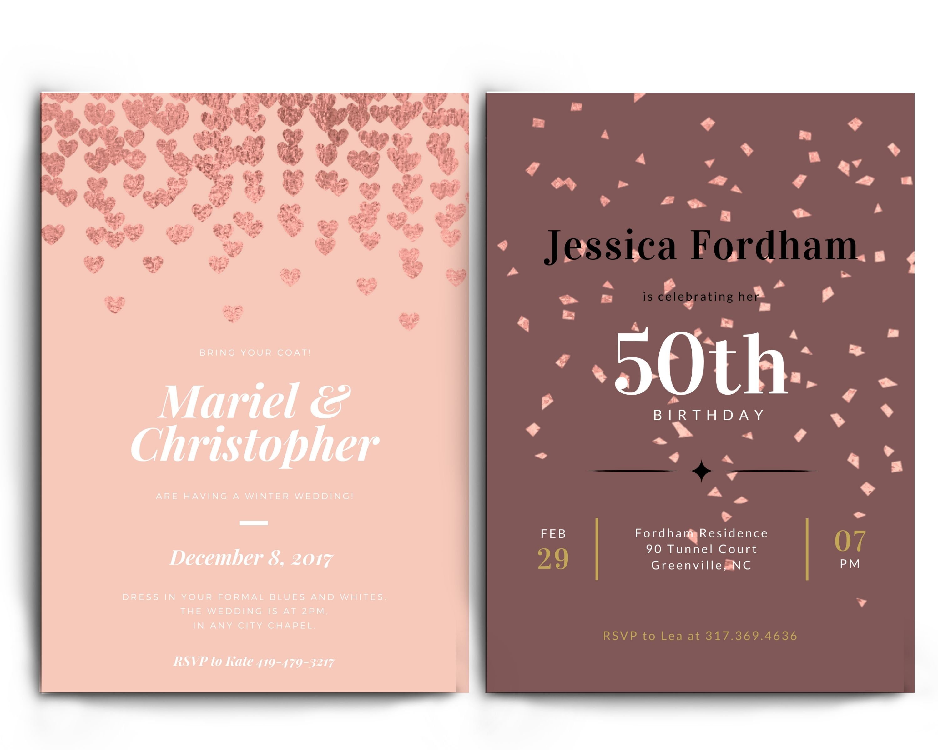 10 Rose Gold Foil Confetti Clipart Digital Overlay Commercial - Etsy