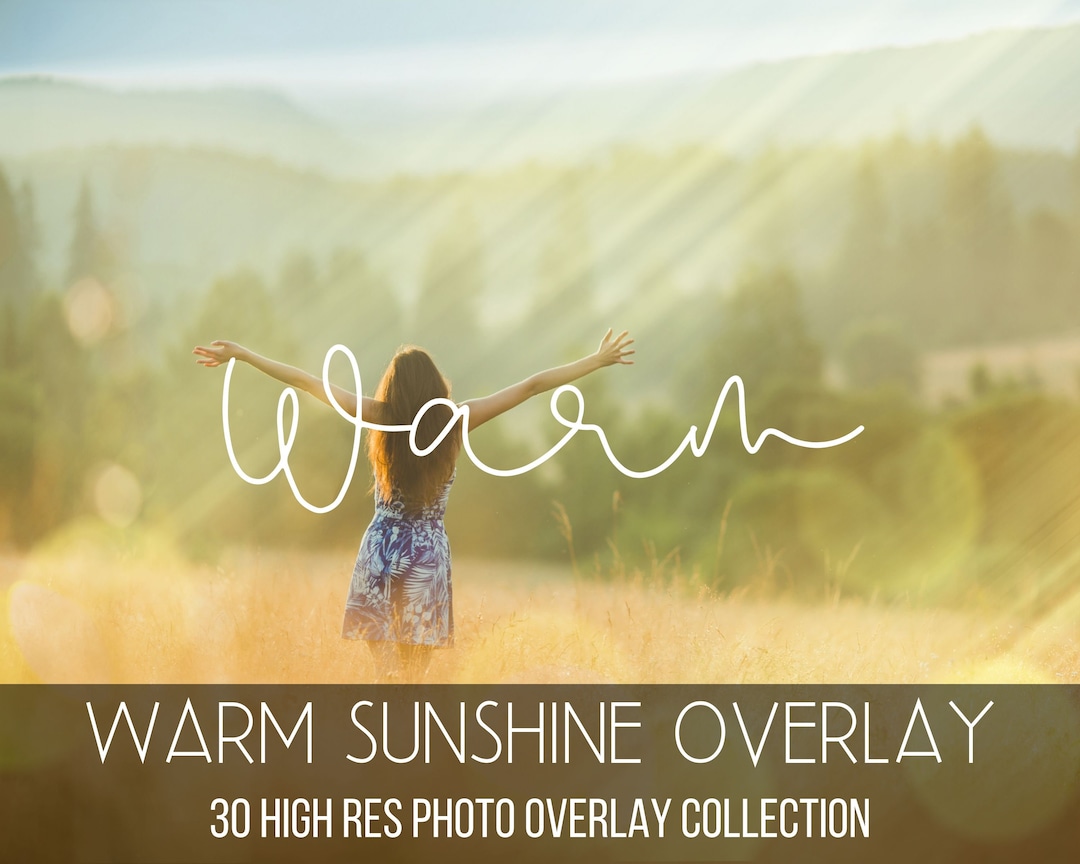 30 Warm Sunlight Overlays Photoshop Overlay Sun Ray Overlays Light ...