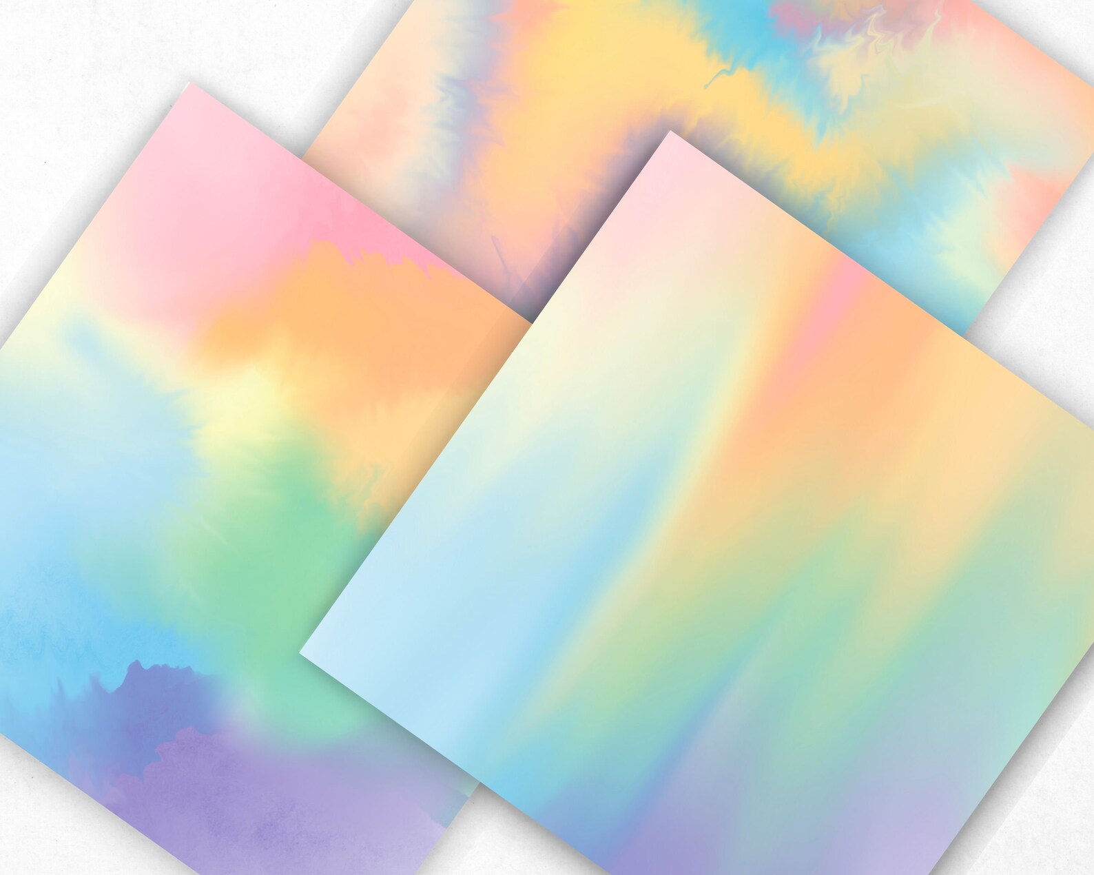 Rainbow Watercolour Digital Paper Coloruful Graphics Texture | Etsy