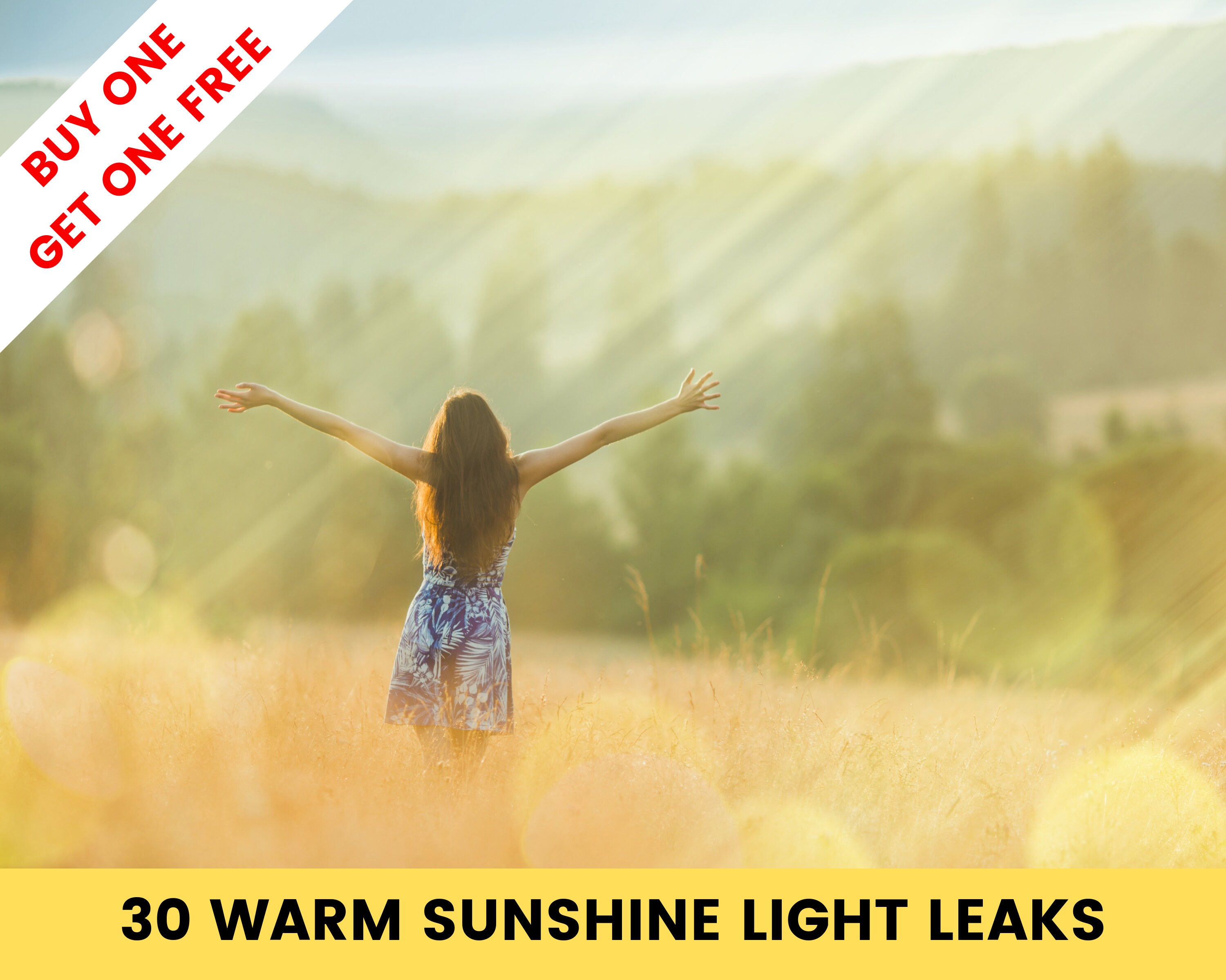 30 Warm Sunlight Overlays Photoshop Overlay Sun Ray Overlays - Etsy