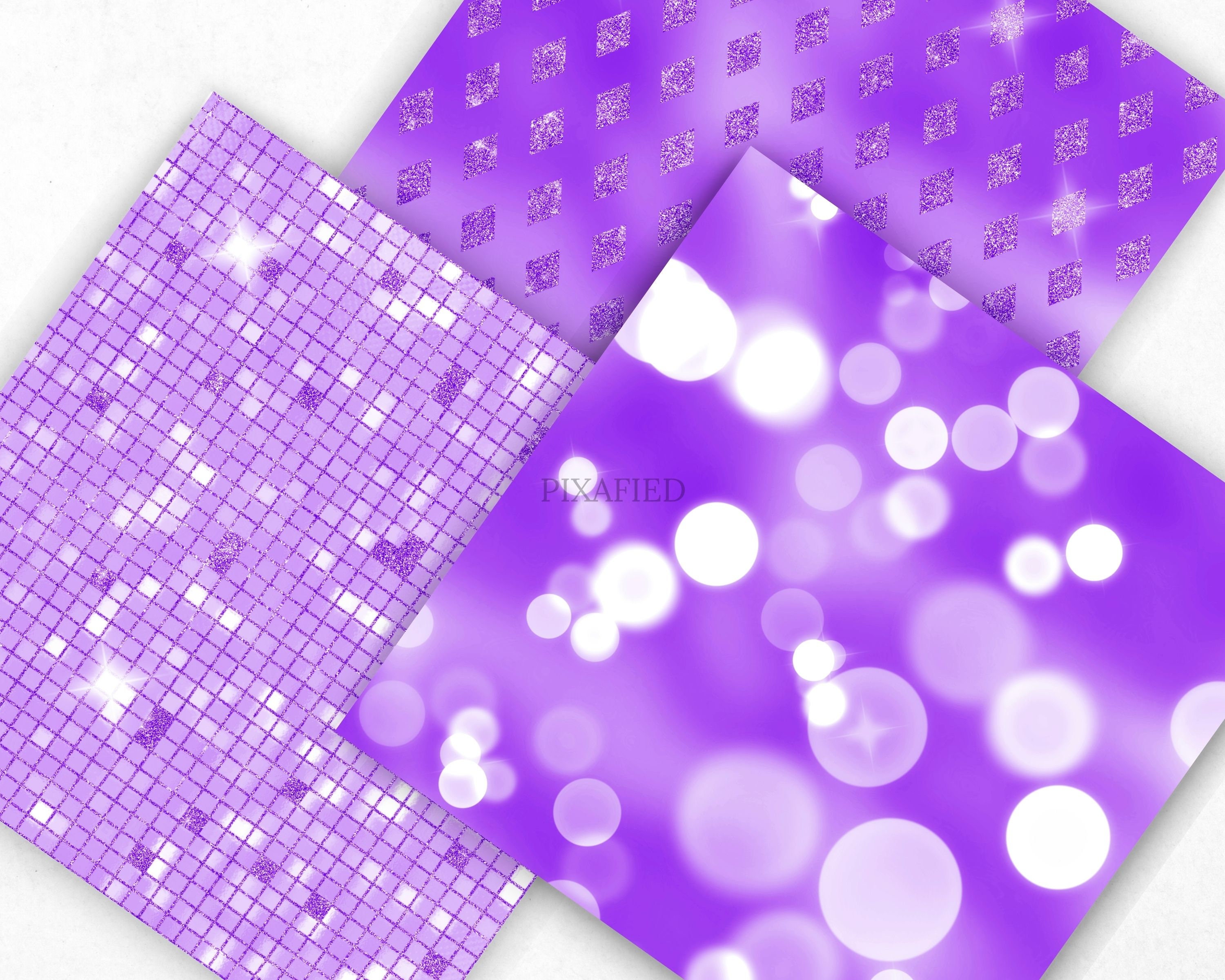 Lavender Purple Digital Paper Foil Luxury Textures Glitter - Etsy