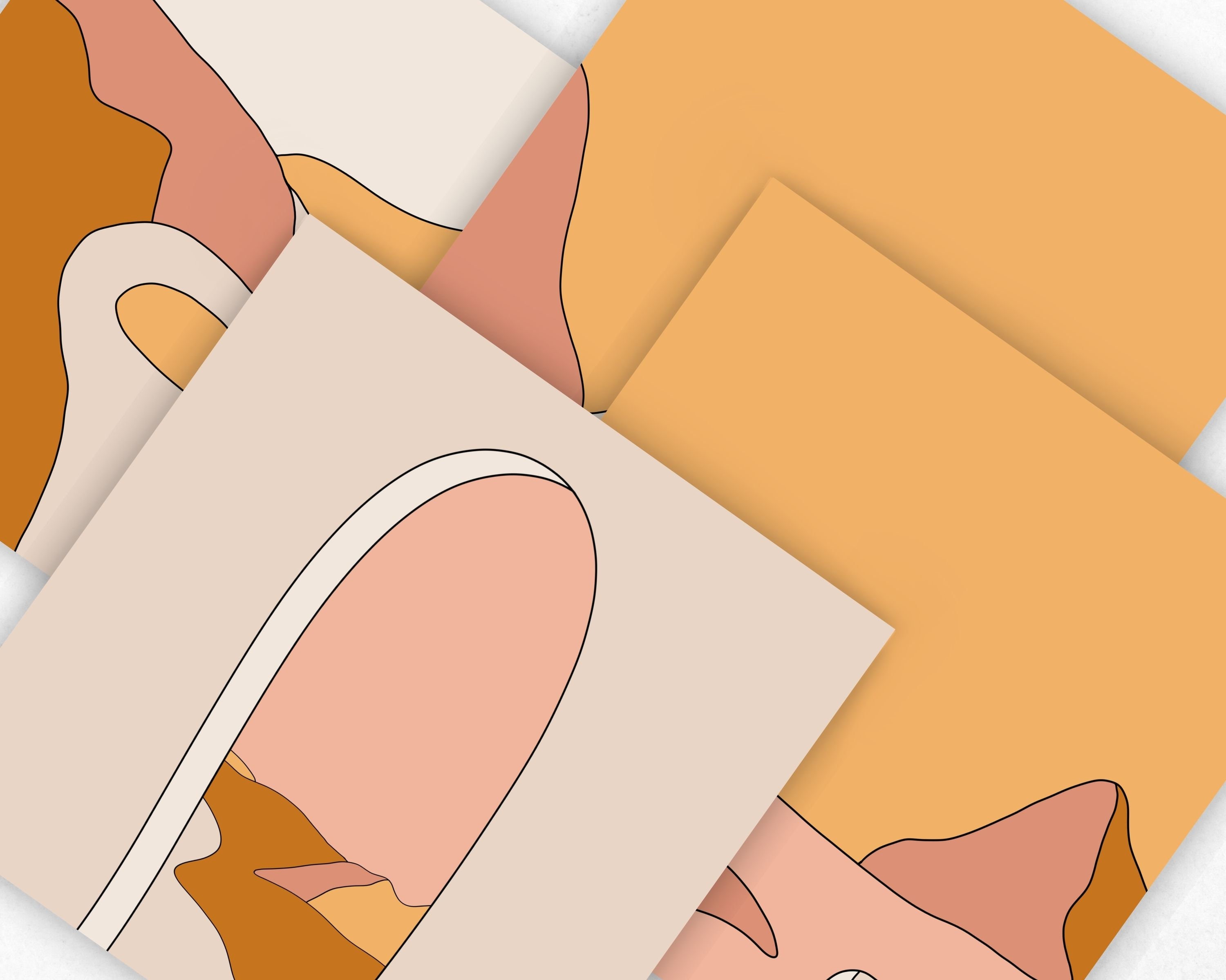 Desert Scenery Digital Paper Abstract Desert Landscape - Etsy